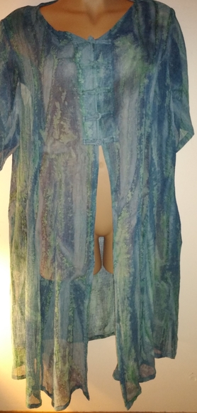 Big on Batik | Swim | Big On Batik Sheer Cover Up | Poshmark